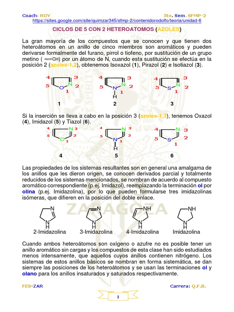 19 1 Azoles 1,2 1,3 | PDF | Química | Ciencias fisicas