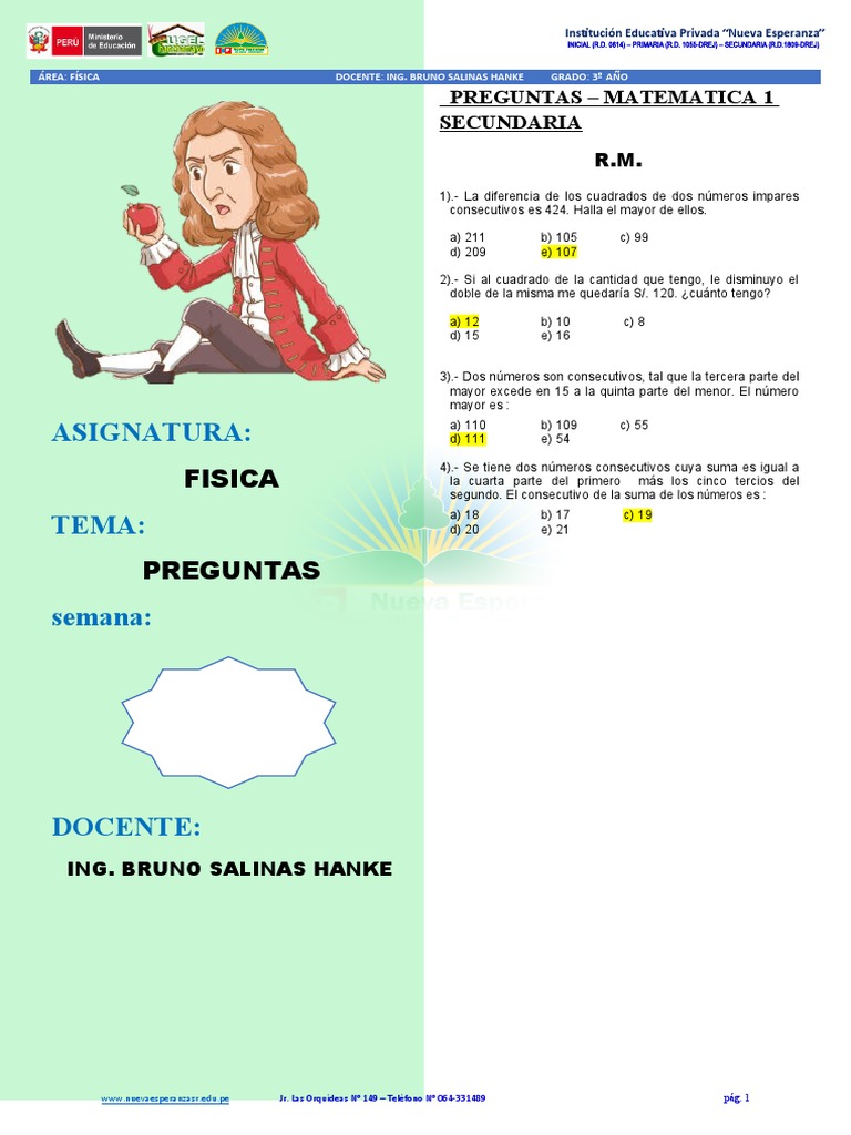 2do Secundaria - RM | PDF