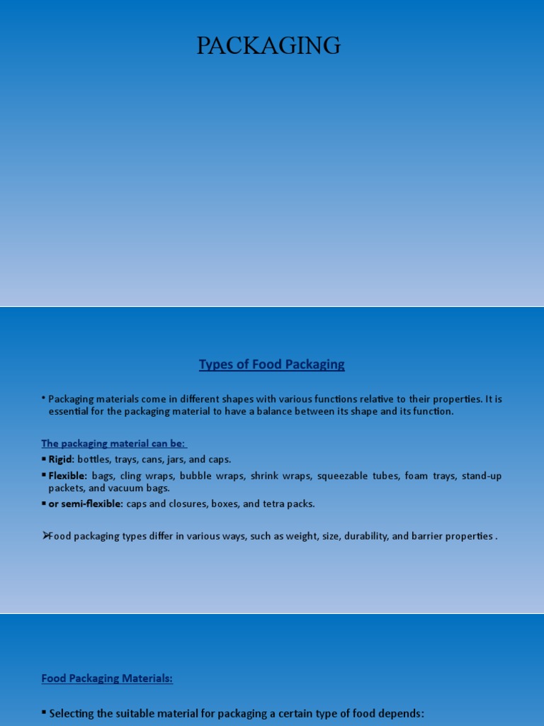 PACKAGING | PDF | Plastic | Packaging And Labeling