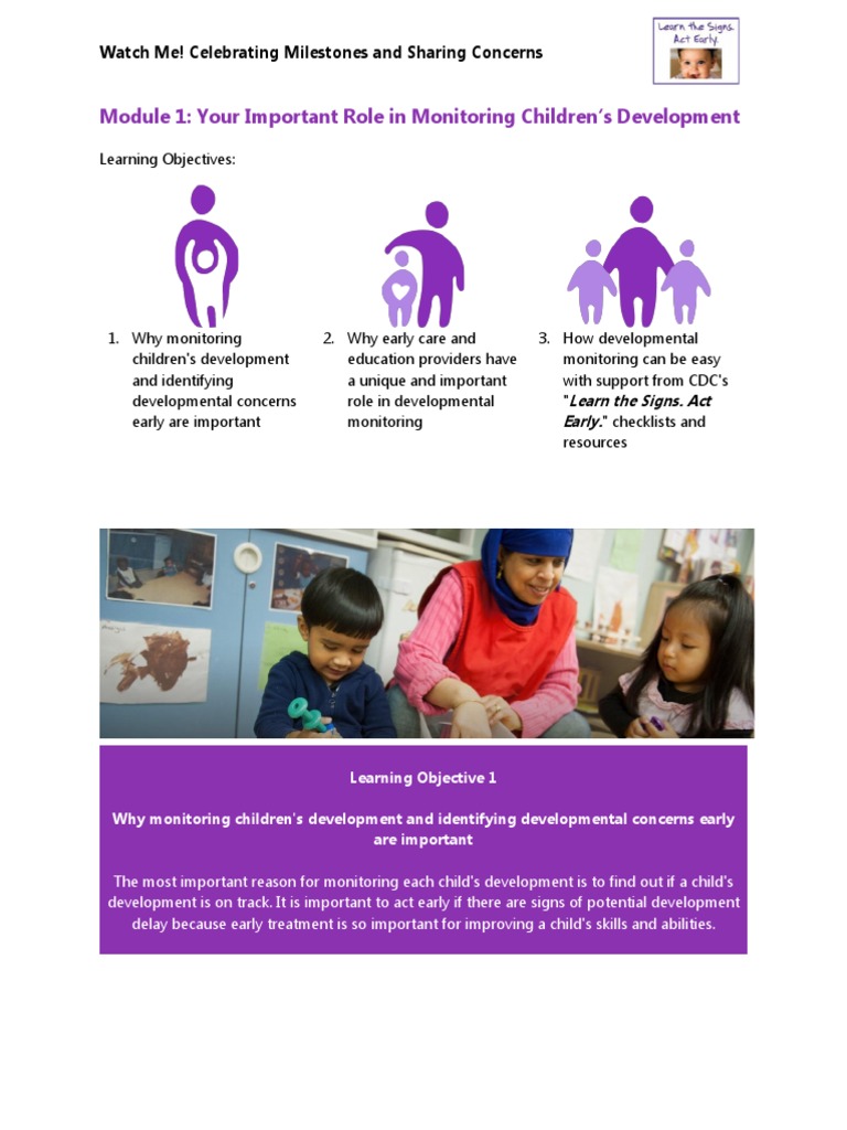 Watch Me Training | PDF | Child Development | Developmental Disabilities