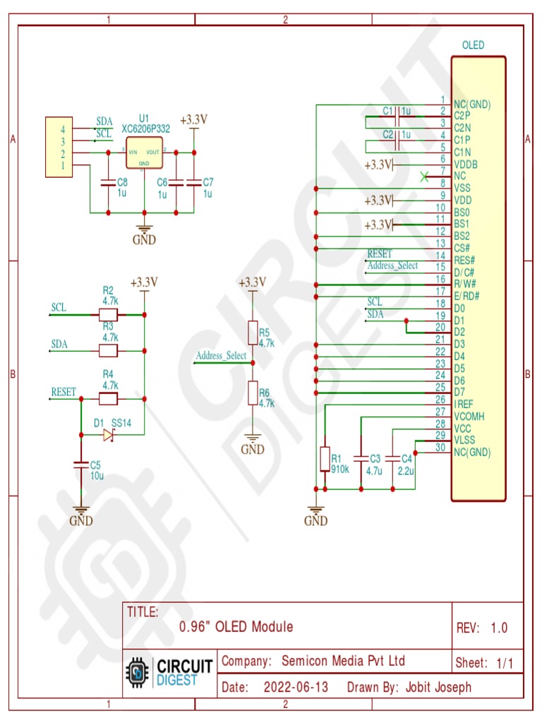 Schematic_OLED module_2022-06-13 | PDF | Chess Theory | Chess