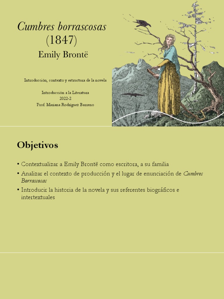 LIT135 - Sem3, Clase B - Cumbres Borrascosas | PDF | Charlotte Bronte | Familia Brontë