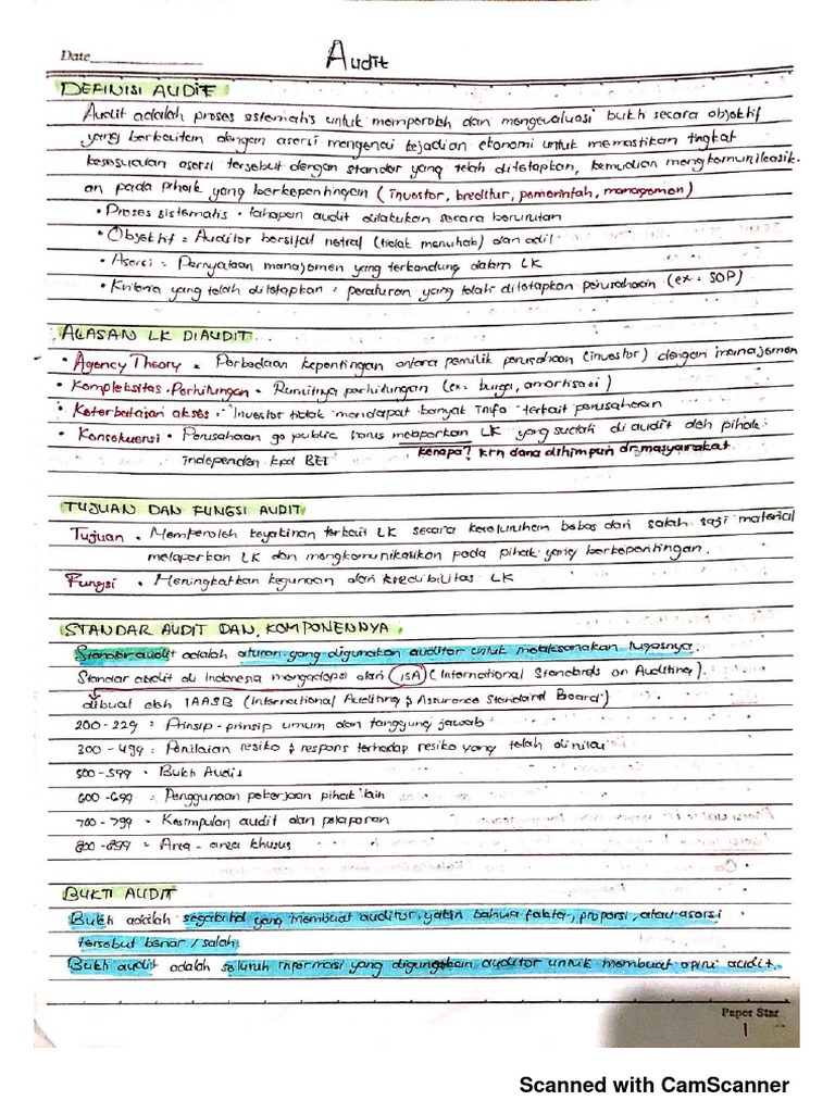 Ringkasan Kompre Audit - 20210114173720 | PDF