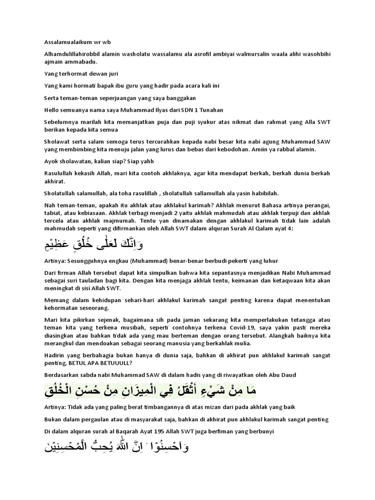 Pidato Mapsi Ilyas Agustus 2022 | PDF