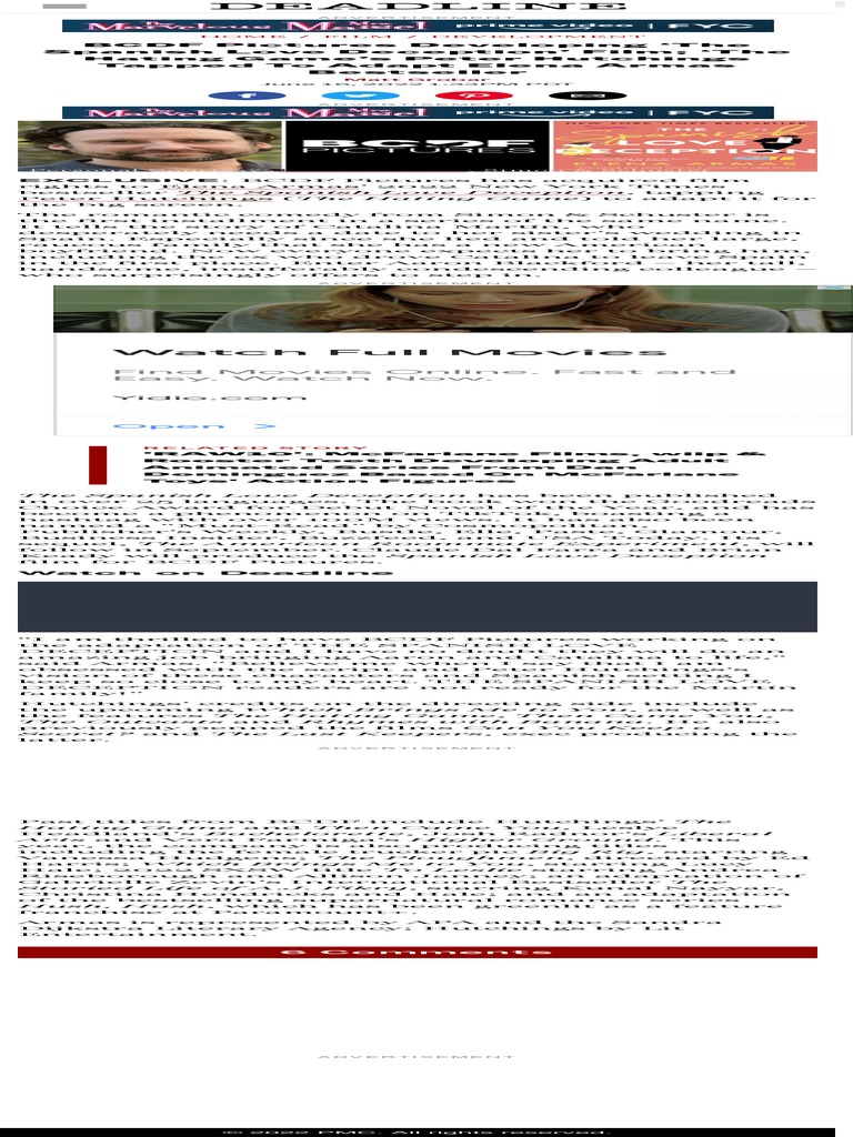 The Spanish Love Deception' Film Written by Peter Hutchings in Works - Deadline | PDF