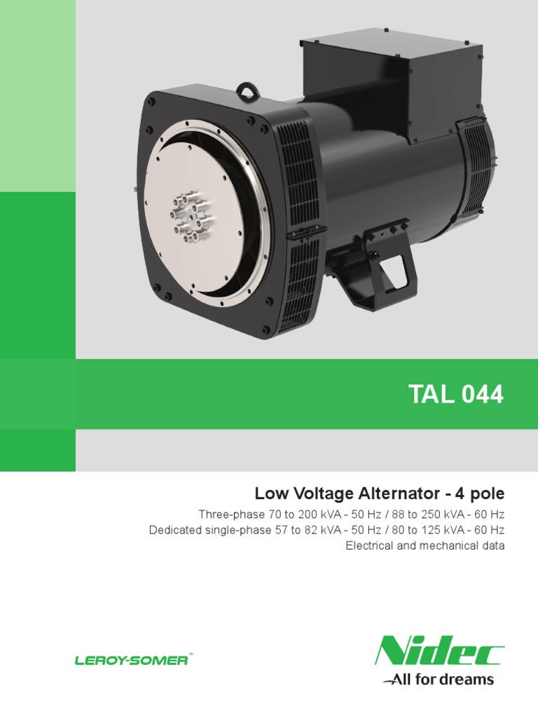 Leroy Somer TAL 044 Technical Datasheet | PDF