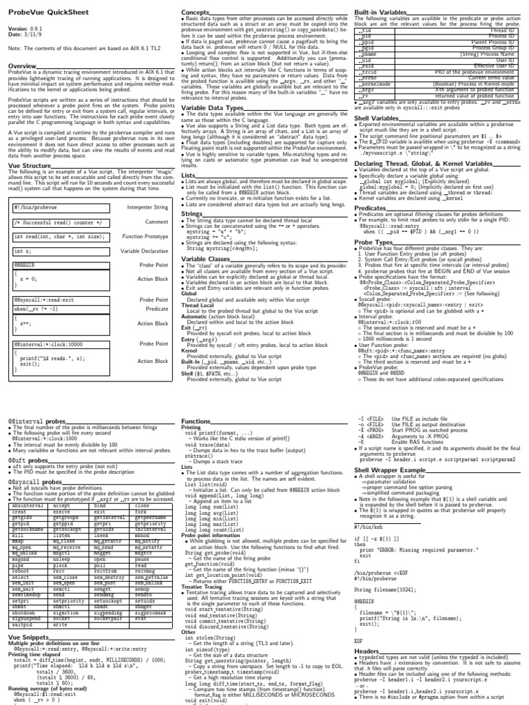 Vue Quicksheet | PDF | Computer Programming | Software Engineering