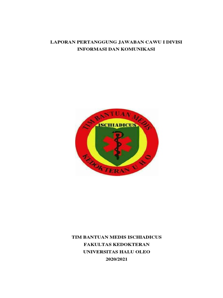 LPJ Cawu 1 Divisi Infokom . | PDF