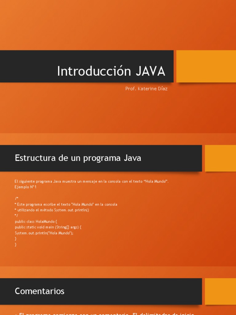 1.1 Introducción Java | PDF | Java (lenguaje de programación) | Programación