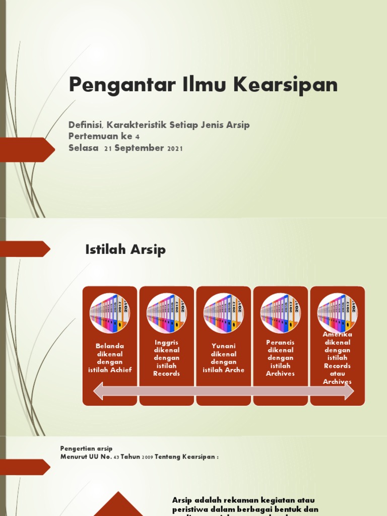 Pik Ke-4 Jenis Karakteristik Arsip | PDF
