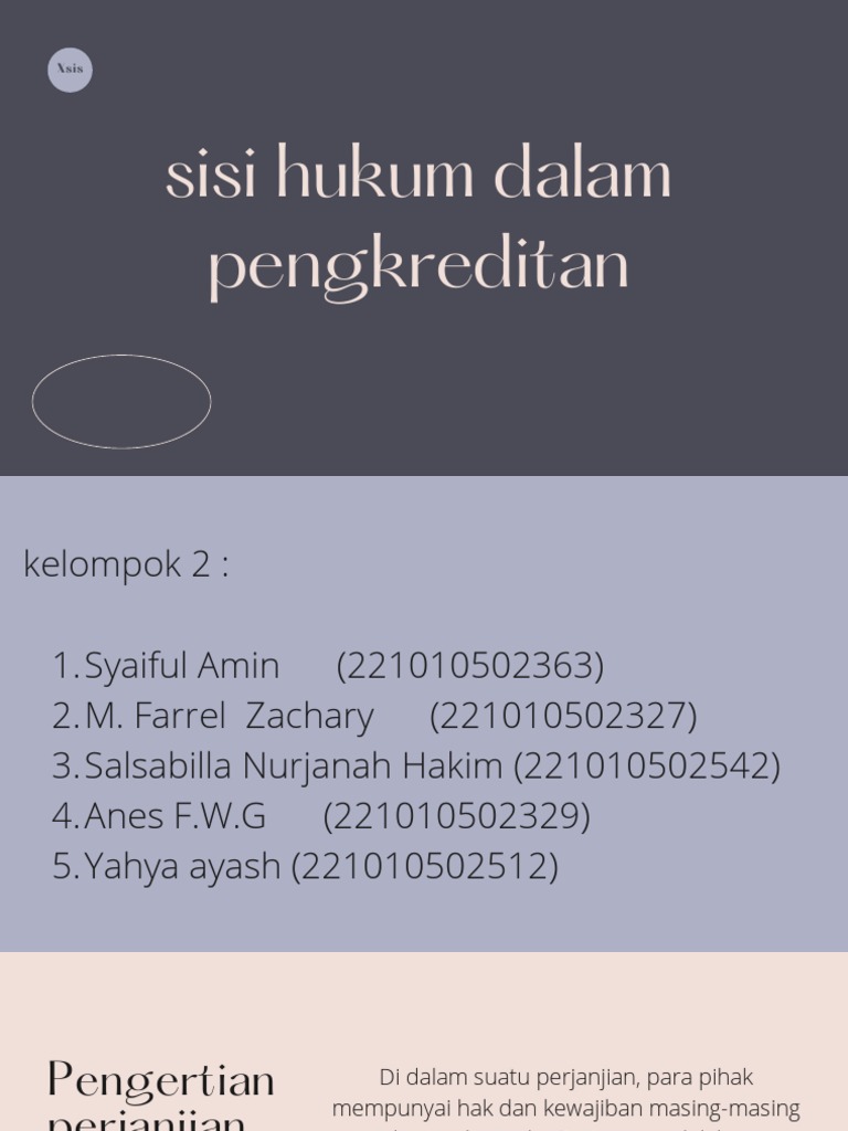 Analisis Kredit Kelompok 2 | PDF | Pengelolaan Keuangan & Uang | Ilmu ...