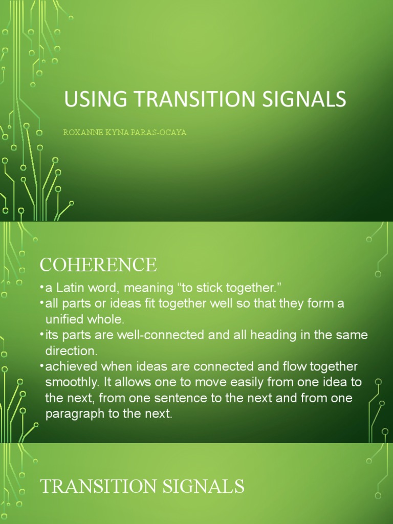 Transition | PDF