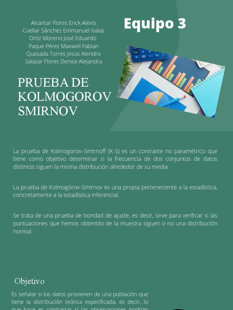 Prueba de Kolmogorov Smirnov | PDF | Media | Muestreo (Estadísticas) Prueba de Kolmogorov Smirnov | PDF | Media | Muestreo (Estadísticas)