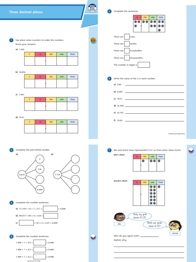 Lesson 1 3 Decimal Places Recap Lesson | PDF | Mathematics ...