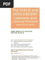 PED1 Module 1 Child and Adolescent Learning and Learning Principles ...