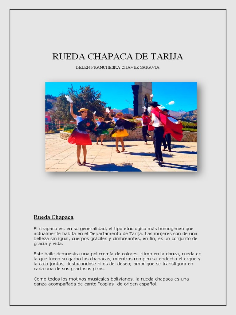 Rueda Chapaca de Tarija | PDF