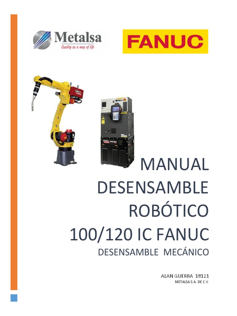 Manual Desensamble Robot Fanuc 100/120 IC | PDF | Tornillo | Ingeniería ...