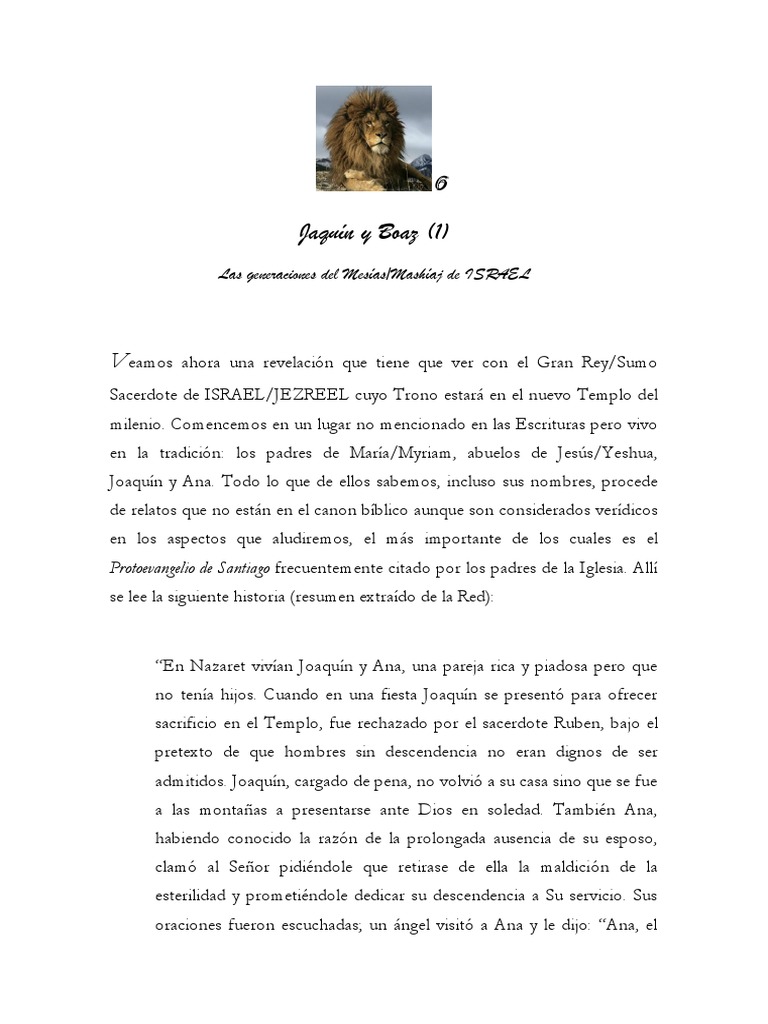 Jaquin y Boaz4 | PDF | María, madre de Jesús | David