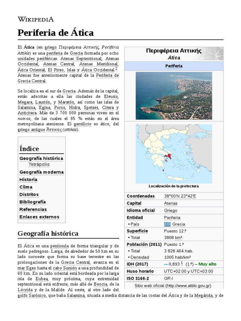 Periferia de Ática | PDF | Ciencias de la Tierra