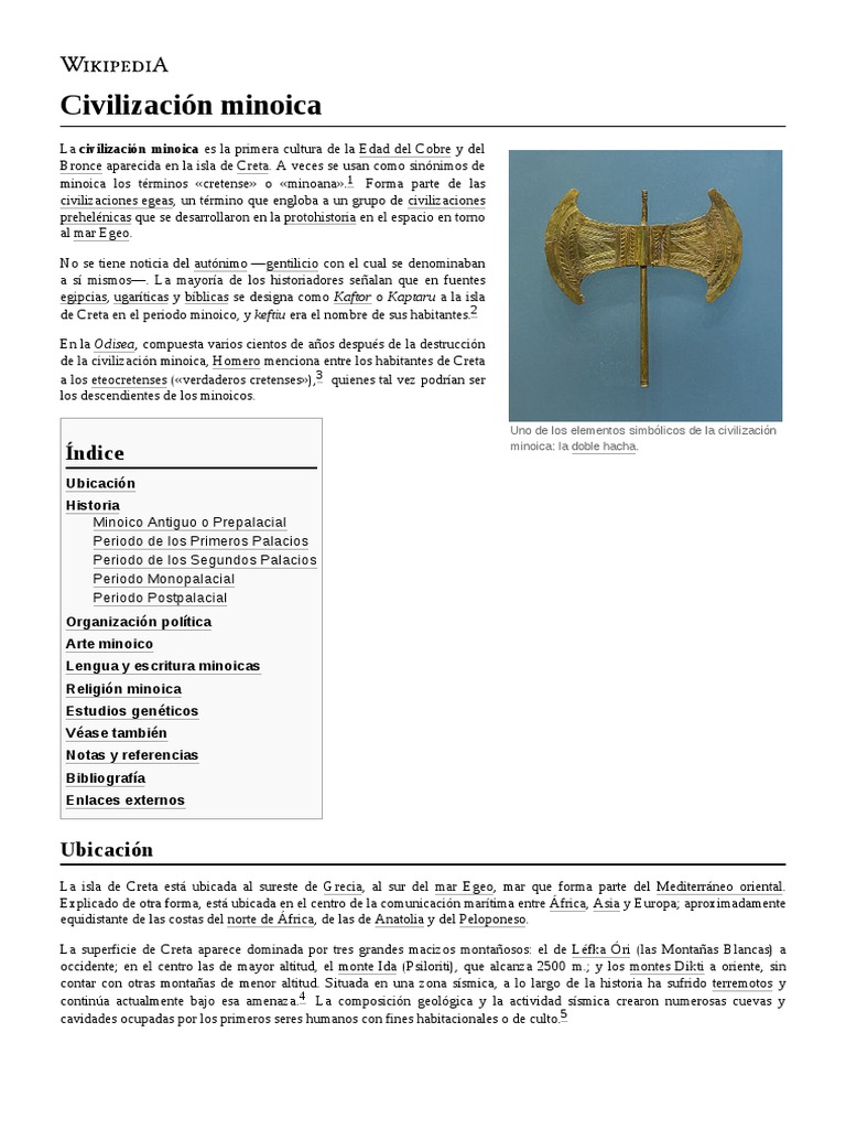 Civilización Minoica | PDF | Grecia micénica