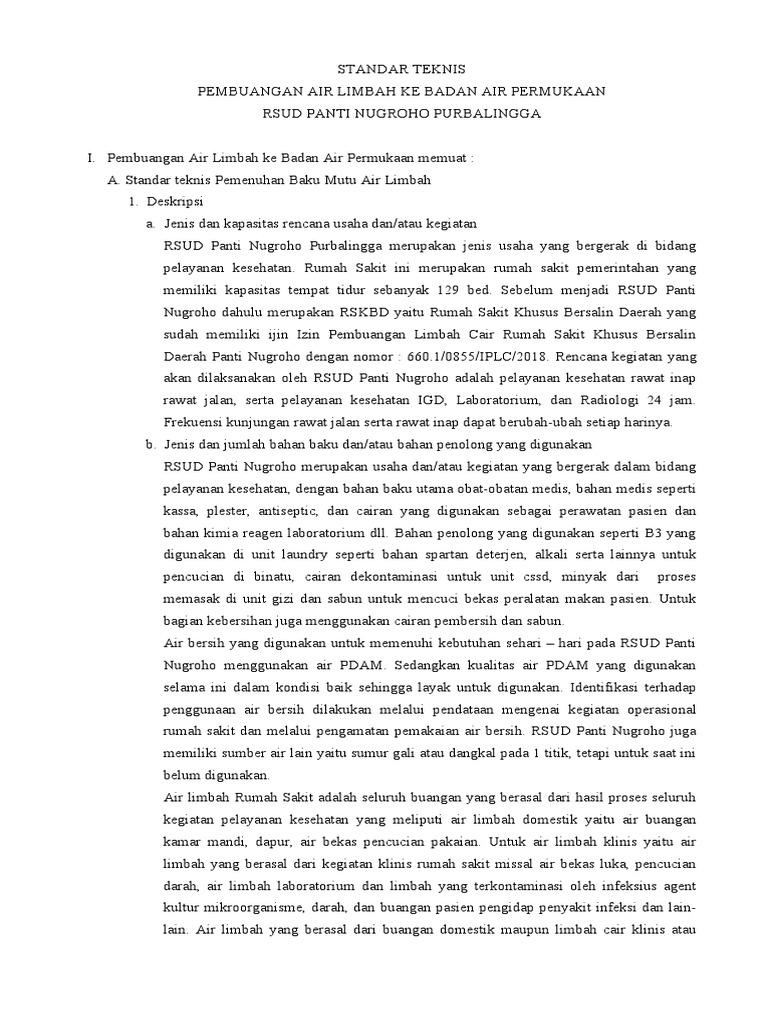 Fix Banget Revisi 3 Form Pengajuan Pertek Ipal Rsud Panti | PDF