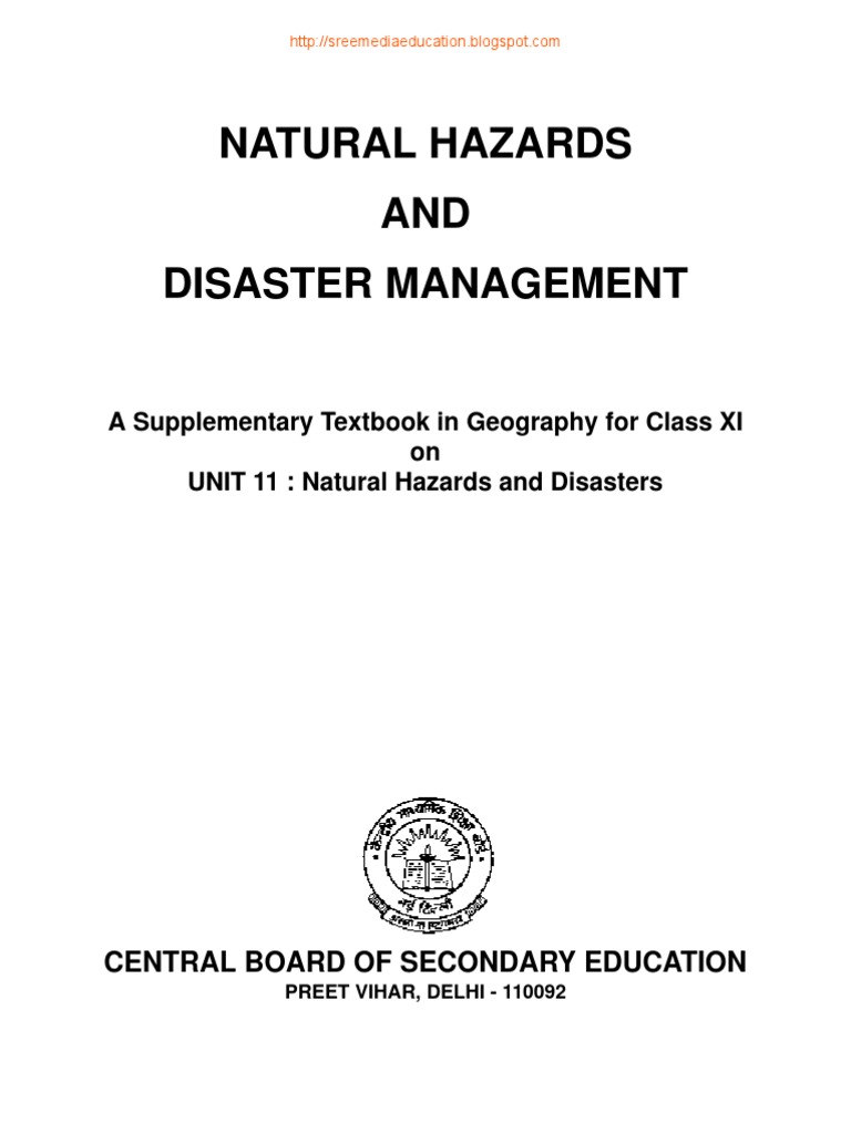 Cbse Disaster Management | PDF | Tsunami | Earthquakes