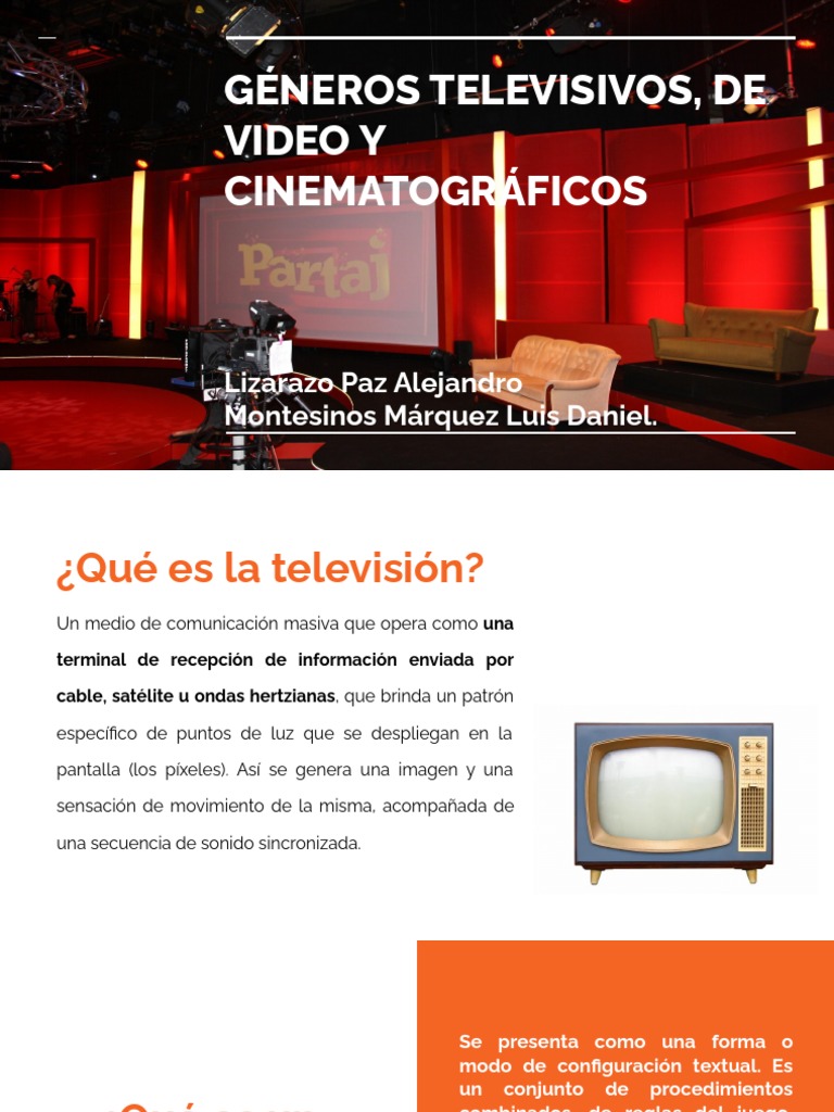 Géneros Televisivos y Cinematográficos | PDF | Televisión | Tecnología ...