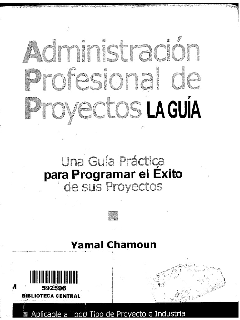 Administracion Profesional de Proyectos - Yamal Chamoun | PDF