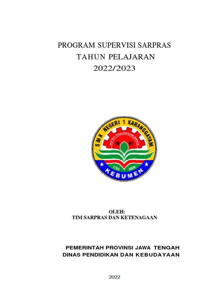 Program Supervisi SARPRAS | PDF