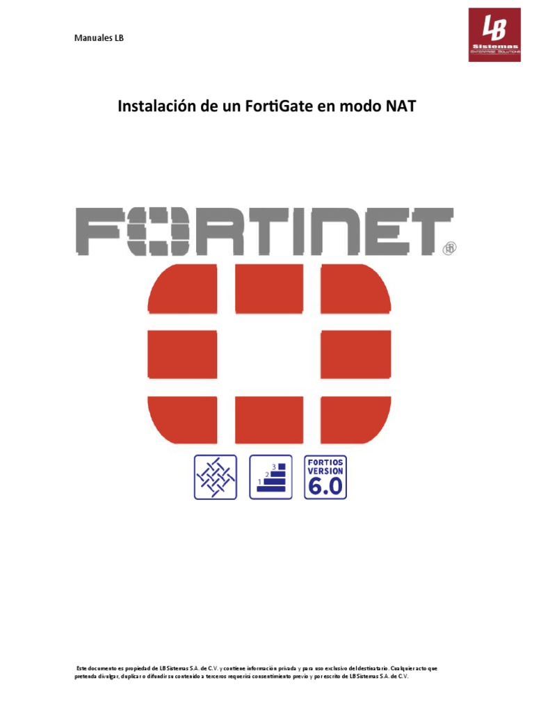 Configuración de FortiGate en Modo NAT | PDF | Dirección IP | Internet