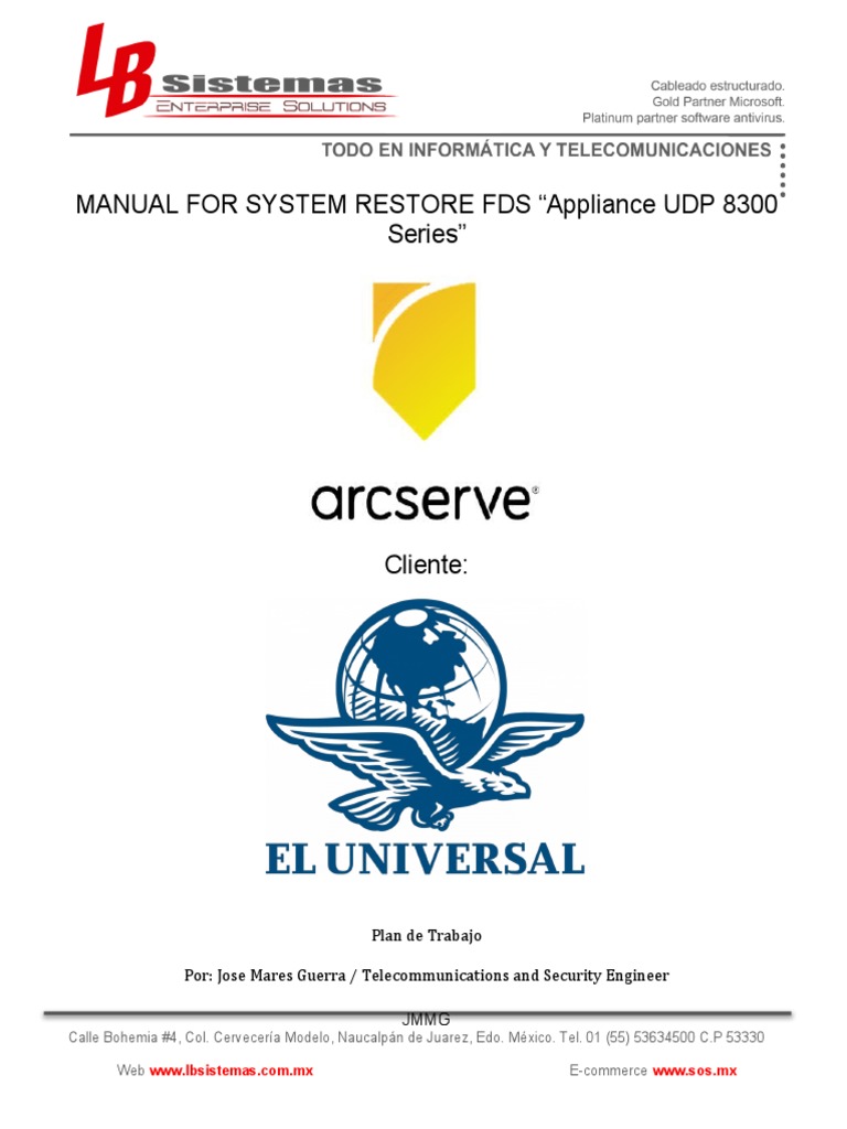 FDS Arcserver UDP Appliance | PDF