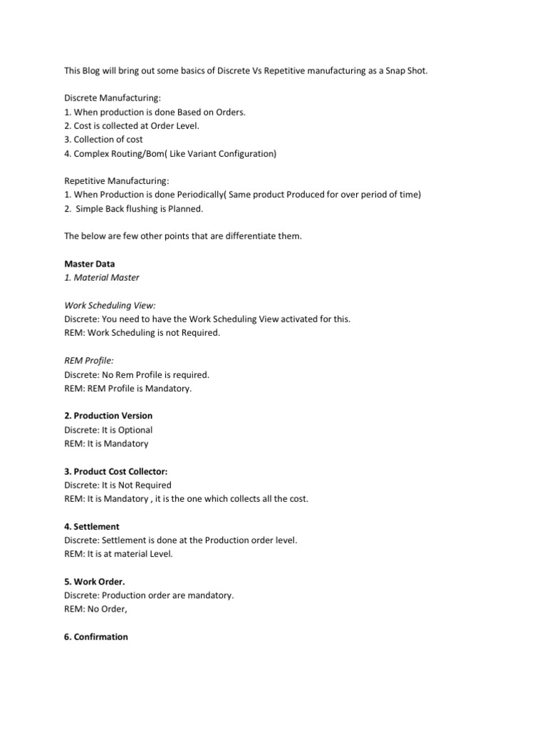 PP Discrete Vs Repetitive | PDF