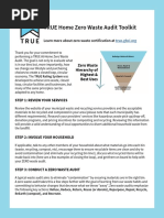 TRUE Certification Requirements Guide | PDF | Waste | Recycling