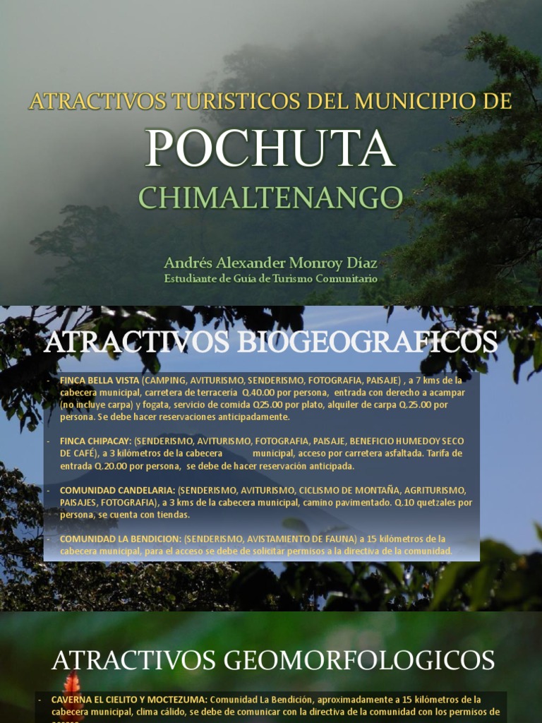 Atractivos Turísticos en Pochuta, Chimaltenango | PDF | Turismo