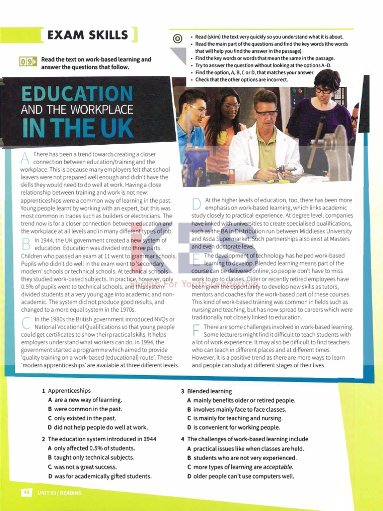 Work-Based Learning and Education Trends | PDF | Vocational Education ...