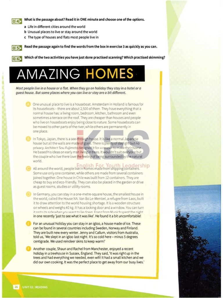 Lesson 2 - Homework - Reading | PDF | Hospitality Industry