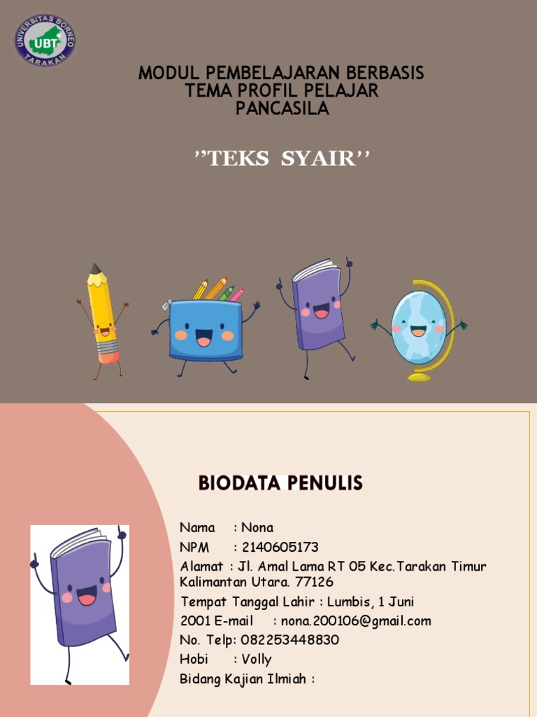 Modul Teks Syair Nona-1 | PDF