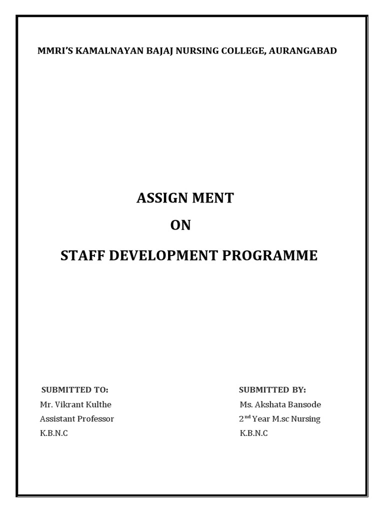 Aa Developing Staffing Patterns | PDF | Nursing | Postgraduate Education