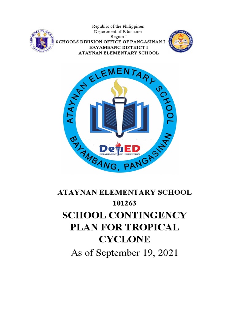 Tropical Cyclone Contingency Plan | PDF