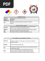 Tabla Ficha de Datos de Seguridad Tollens y Nylander | PDF | Agua | Quemar