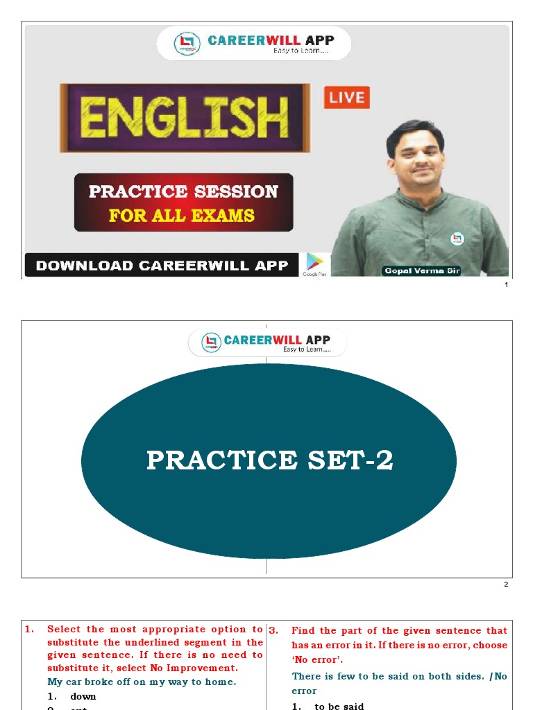 Practice Set - 2 | PDF