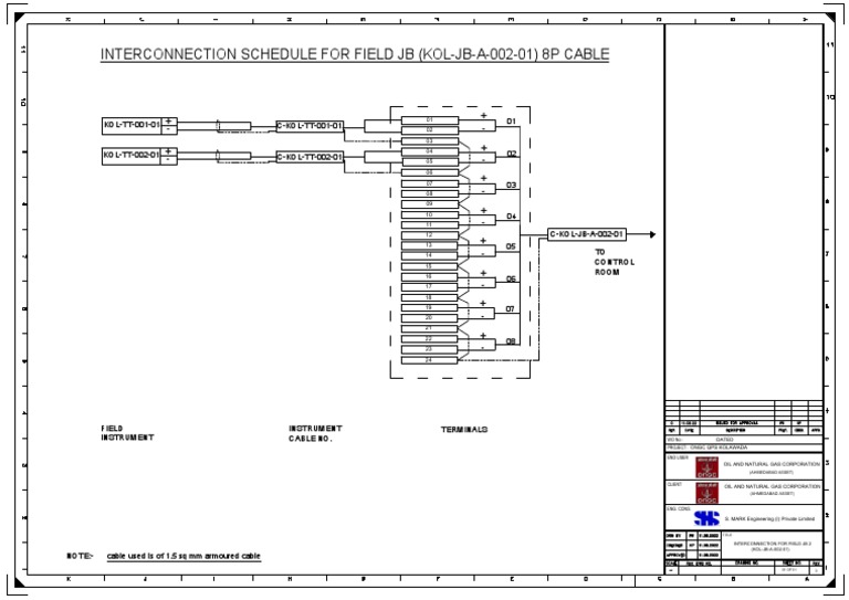 Field JB Interconnection Schedule | PDF | Resource Extraction | Energy Industry