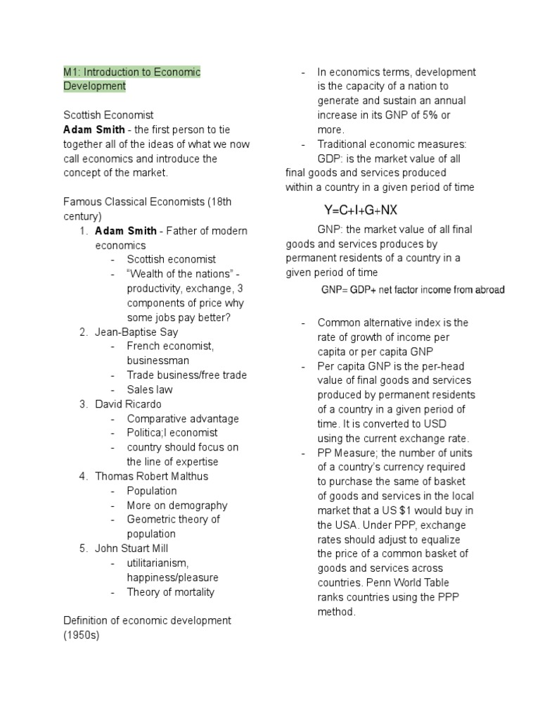 Ecodev m1 | PDF | Economic Growth | Economics