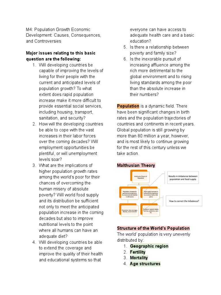 Ecodev m4 | PDF | Economic Growth | Total Fertility Rate