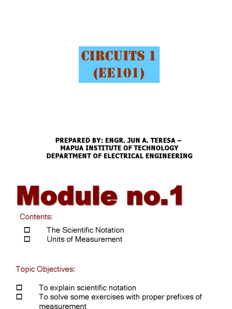Electrical Circuits 1 | PDF