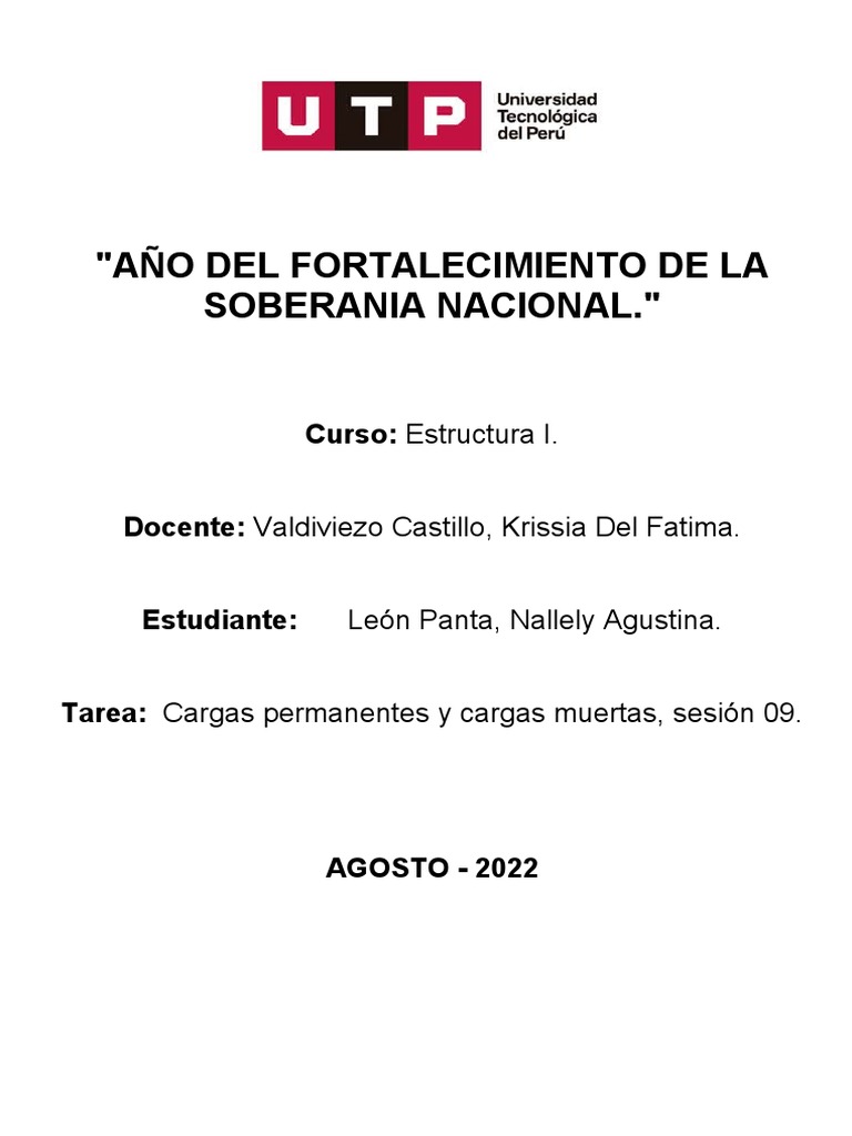 Estructuras I - S09 | PDF