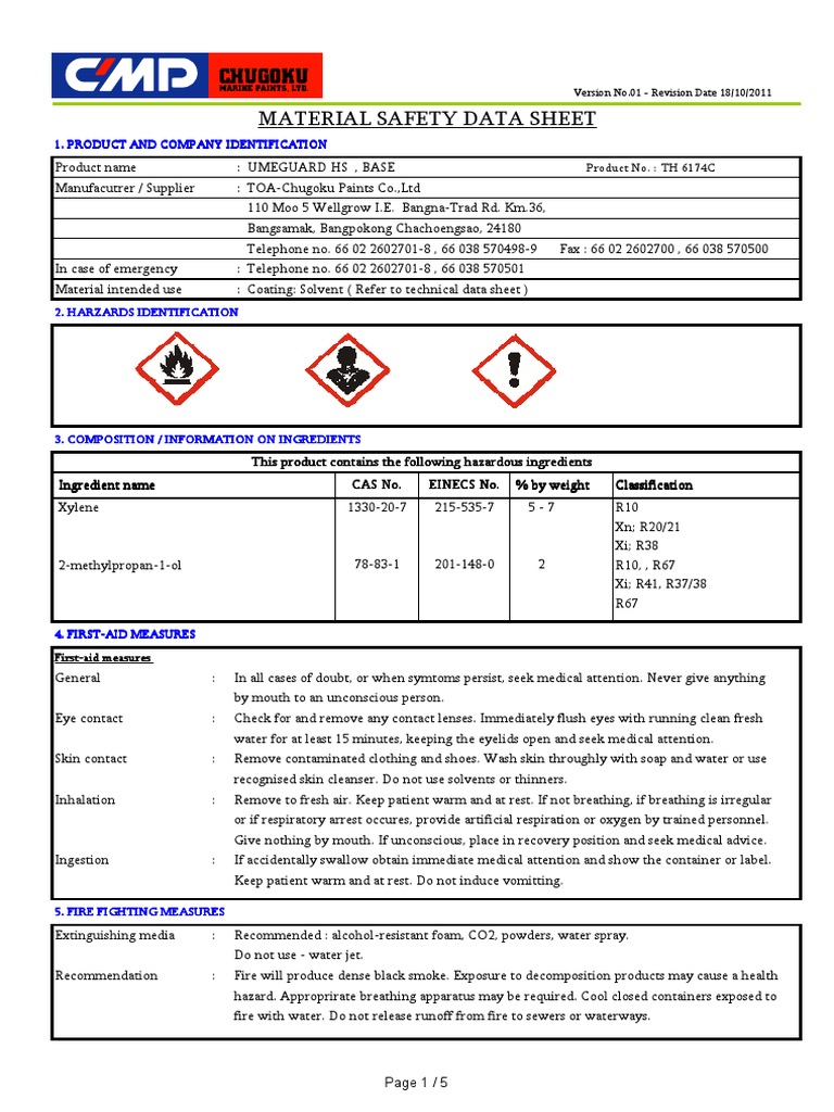 Sds-Umeguard Hs | PDF