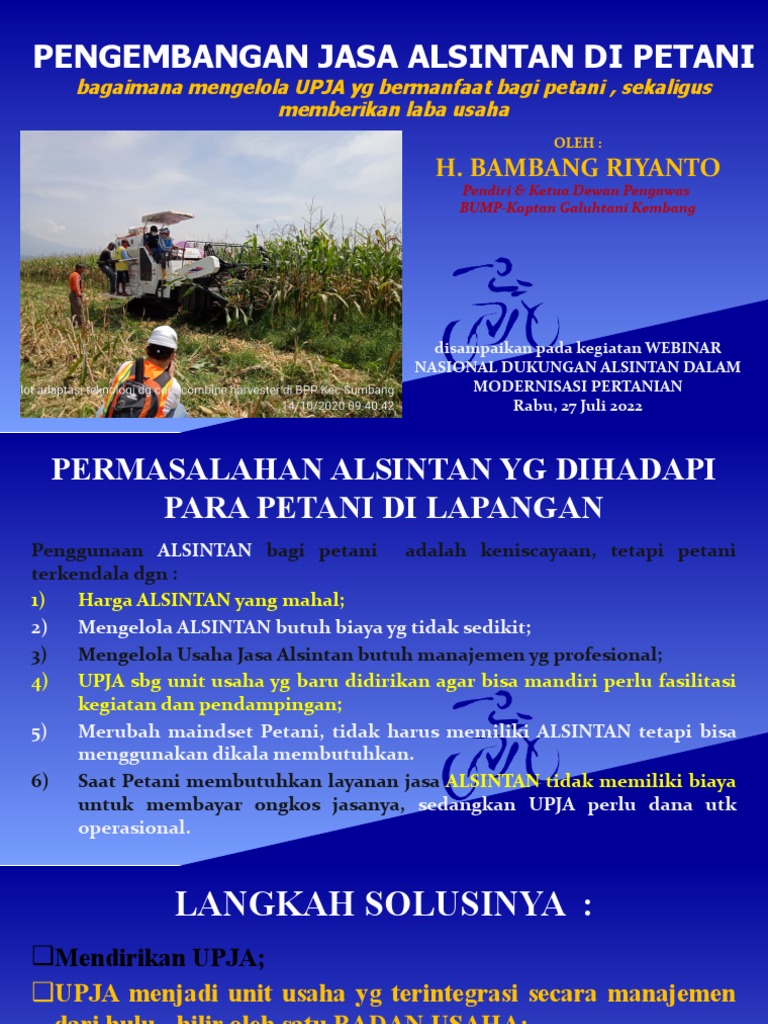 Bambang Pengembangan UPJA Di Petani | PDF