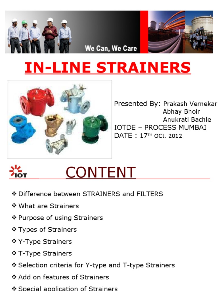 In Line Strainers | PDF