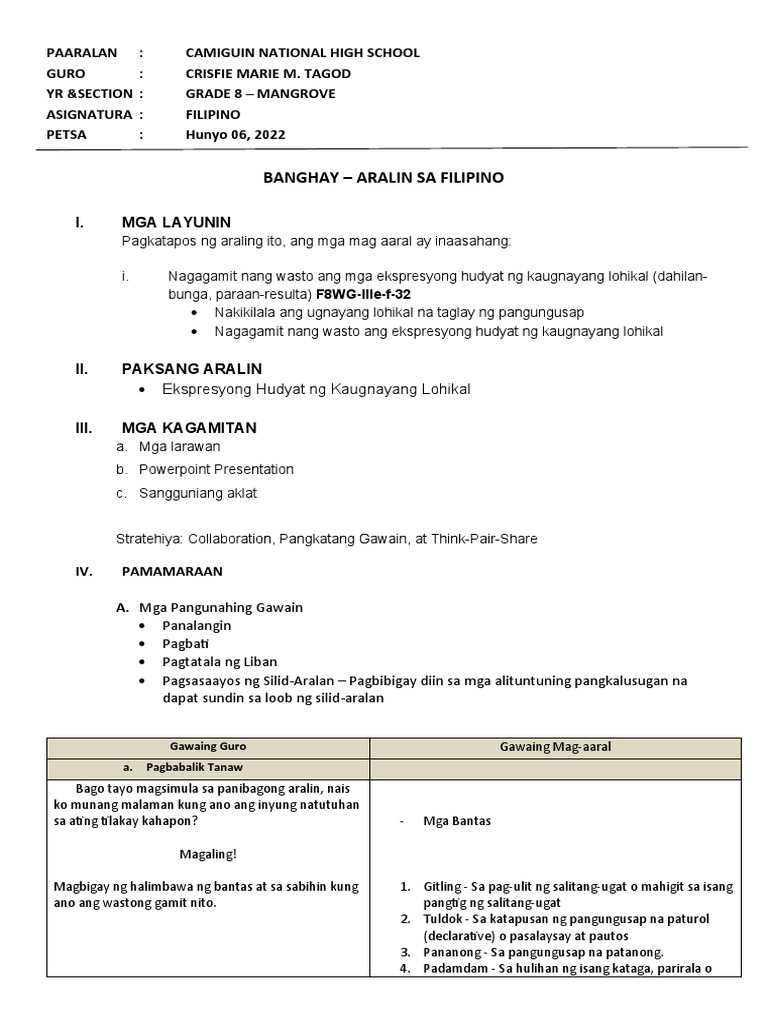 Ekspresyong Hudyat NG Kaugnayang Lohikal | PDF